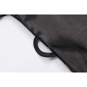 ExpressBuyNow Women's Kimono Robe Short ,pure color-Black ,XX-Large