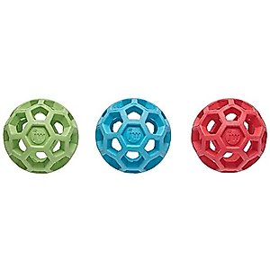JW Pet Company Mini Hol-ee Roller Dog Toy, Colors Vary - Pack of 3, Small