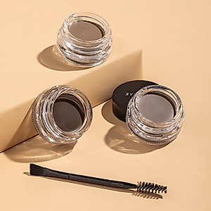 Rynluna Professional Brow Pomade, Eyebrow Color that Fills and Shapes Brows, Easy Breezy Brow Sculpt, Dark Brown, 0.12 Ounce