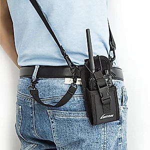 Radio Holster Radio Strap Firefighter EMS EMT Bundle Set Includes Anti-Sway Strap for Radio Strap,Radio Holder,Shoulder Strap Fits for Two-Way Ham Walkie Talkie Radio Scanner