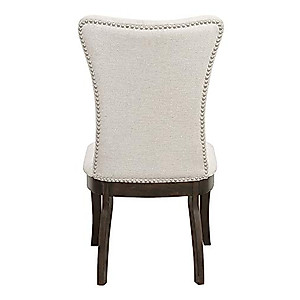 Homelegance Oratorio Two-Pack Upholstered Dining Chairs, Dark Cherry