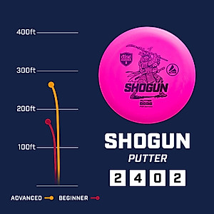 Discmania Active Base Shogun Disc Golf Putter 165-170g (Colors May Vary)