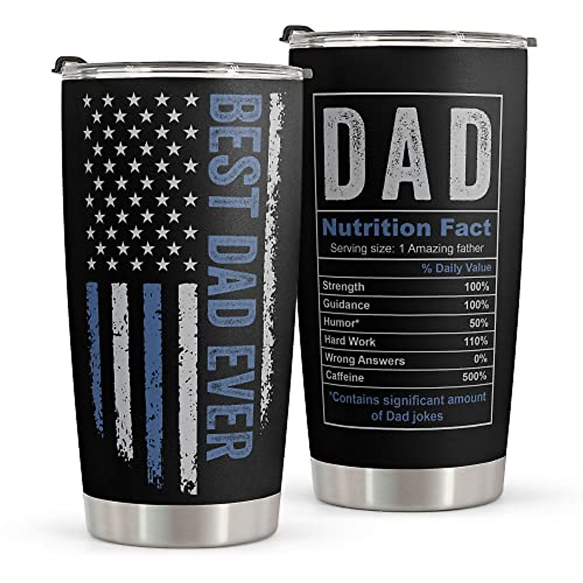 Macorner Mom & Dad Gifts Set - Stainless Steel Tumbler 20oz - Birthday Christmas Gifts for Women Mom Wife Grandma Nana & Birthday Christmas Gifts for Men Dad Grandpa From Daughter Son Gifts For Parent