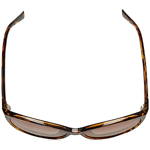 COLE HAAN Women's CH7046 Polarized Cat Eye Sunglasses, Tortoise/Brown Gradient, One Size