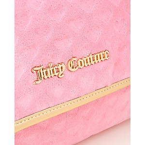 Juicy Couture Women's Toiletries Bag - Travel Makeup and Toiletries Hanging Organizer Set - Makeup Organizer Hanging Case Set, Pink
