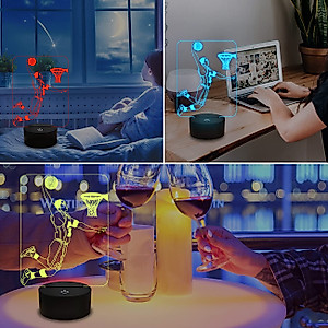 FULLOSUN Basketball 3D Night Light, Basketball Sport Gifts Bedside Lamp for Xmas Holiday Birthday Gifts for Kids Basketball Fan with Remote Control 16 Colors Changing + 4 Changing Mode + Dim Function