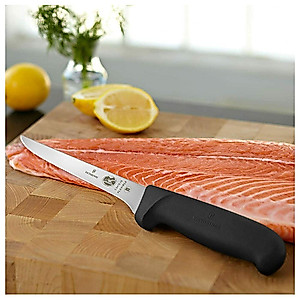 Victorinox Fibrox Pro 6-inch Boning Knife with Flexible Blade, Black