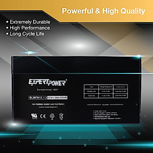 ExpertPower 12v 1.3Ah SLA Rechargeable Battery with F1 Terminals || EXP1213 (Not a Replacement for WP3_12)