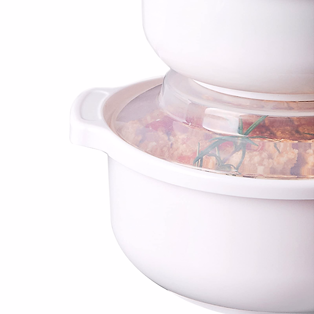 Cheeren 70oz/2L Microwave Ramen Cooker Noodle or Soup Bowl ，Perfect for Breakfast, College Dorm Essentials for Boys Girls,Office, Dishwasher-Safe (Large)