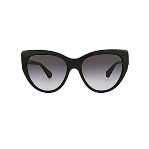 Gucci Women's Classic Cat Eye Sunglasses, Black Black Grey, One Size