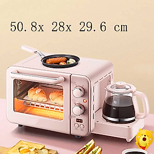 FZZDP MultiFunction Breakfast Machine Mini HouseHold Electric Oven Cake Baking Baking Baking Pan Warm DRINKING POT TOASTER
