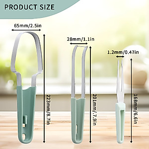 Newvenper 3-in-1 Stainless Steel Watermelon Slicer, Watermelon Popsicle Mold, Portable Watermelon Fork Watermelon Slicing Tool, Multifunctional Kitchen Gadgets