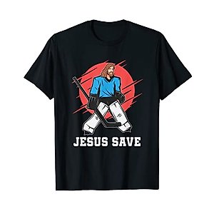 Jesus Saves For Hockey Players T-Shirt