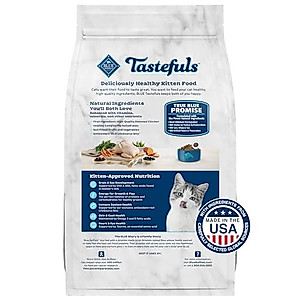 Blue Buffalo Tastefuls Natural Dry Food for Adult Cats, Hairball Control, Chicken & Brown Rice Recipe, 15-lb. Bag