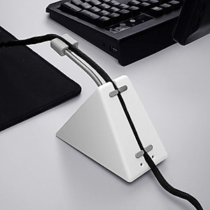 Hotline Games Mouse Bungee Mouse Cord Clip Cord Management System Fixer Holder for Esports FPS Game (3.0 New White)