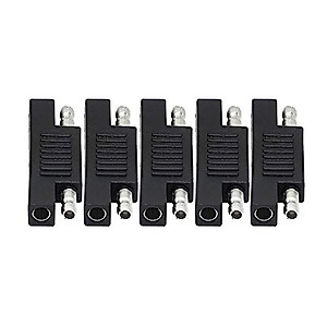 SinLoon 5 Pcak SAE Polarity Reverse Adapter Quick Disconnect Extension Cable Plugs for Solar Panel Battery Power Charger(SAE)