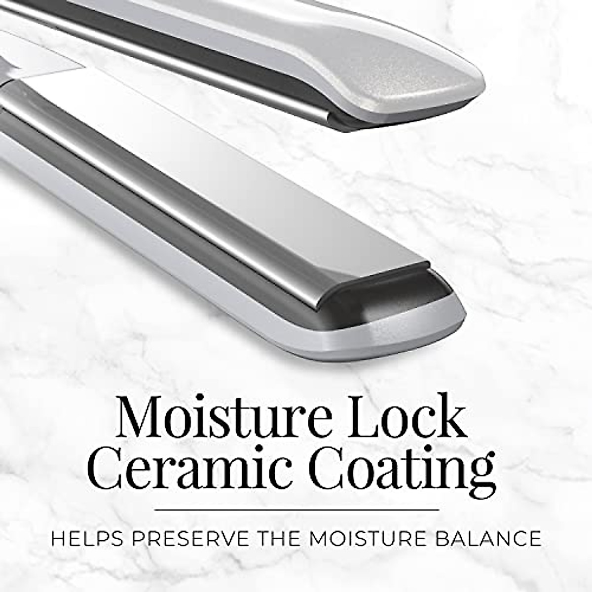 Remington PROLUXE HydraCare 1” Flat Iron, Pearl White/Gray