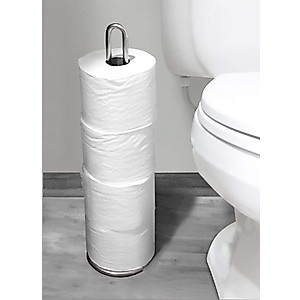 Spectrum Diversified Rounded Paper Roll Holder Chrome Toilet Tissue Reserve