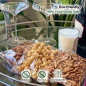 Seal Fresh Cellophane Bags – 5" x 7" (200 Count) – Clear Plastic Resealable Self Sealing Cellophane Bag – Cellophane Treat Bags, Cookie Bags for Packaging, Candy Bags, Cello Bags, Pastry Bags