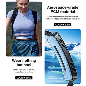 TORRAS 2024 COOLiFY ZONE Wearable Waist Fan with Max 15H Working Time, Strong Wind Power for Full Body Cooling fan, Rechargeable Belt Fan, Durable and Suitable for Outdoor Work and Sports