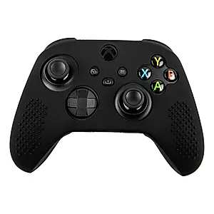 Soft Silicone Protector Cover Skins, Anti-Slip Protective Case for Microsoft Xbox Series S/X Gamepad Controller (Black)…