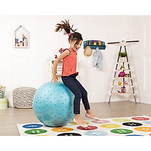 B. toys – 26 Inches Bouncy Ball – Ride On Blue Hopper Ball – Sit & Bounce – for Toddlers, Kids – Big Ball for Jumping – Play & Exercise – Air Pump Included – Pouncy Bouncy Ball – 3 Years +