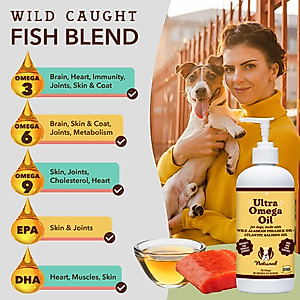 Natural Dog Company Multivitamin Chews and Ultra Omega Oil for Active Dogs - Nutrient-Rich Dog Treats with Omega-3 and Essential Vitamins, Supports Cognitive Health and Overall Vitality for All Breeds