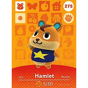 Nintendo Animal Crossing Happy Home Designer Amiibo Card Hamlet 275/300 USA Version