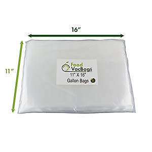 150 Combo FoodVacBags Vacuum Seal Bags - 3 sizes! 50 Pint, 50 Quart and 50 Gallon, Commercial Grade, Sous Vide, No BPA, Boil, Microwave