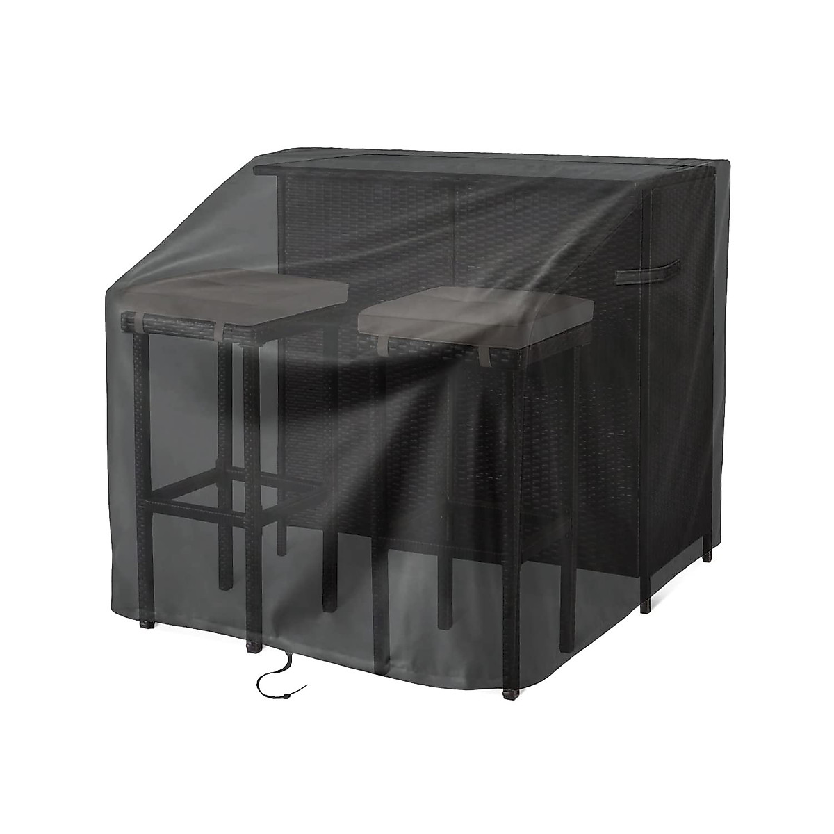 ZJYWSCH Cover for Patio Bar Set 41 Inch Waterproof 600D Heavy Duty Outdoor Wicker Bar Table Cover Bar Set Bar Table Furniture Cover