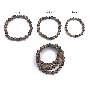 St John the Baptist Orthodox Brotherhood Christian Prayer Beads Bracelet – 25 8MM Wooden Beads & Cross – Adult Men/Women Size!