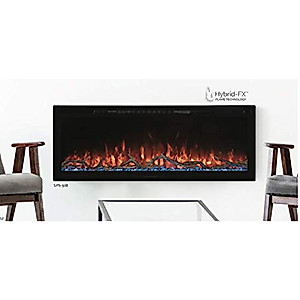 Modern Flames Spectrum Slimline Reliable Electric Fireplace | Customizable Hybrid-FX Flame LED Light Ambience | Remote Controlled | 60 Inch