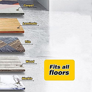 Baby Walker Wheels Replacement Parts, 2'' Plastic Rubber Wheels Casters, Removable, Safe for All Floors,Set of 4 (Black)