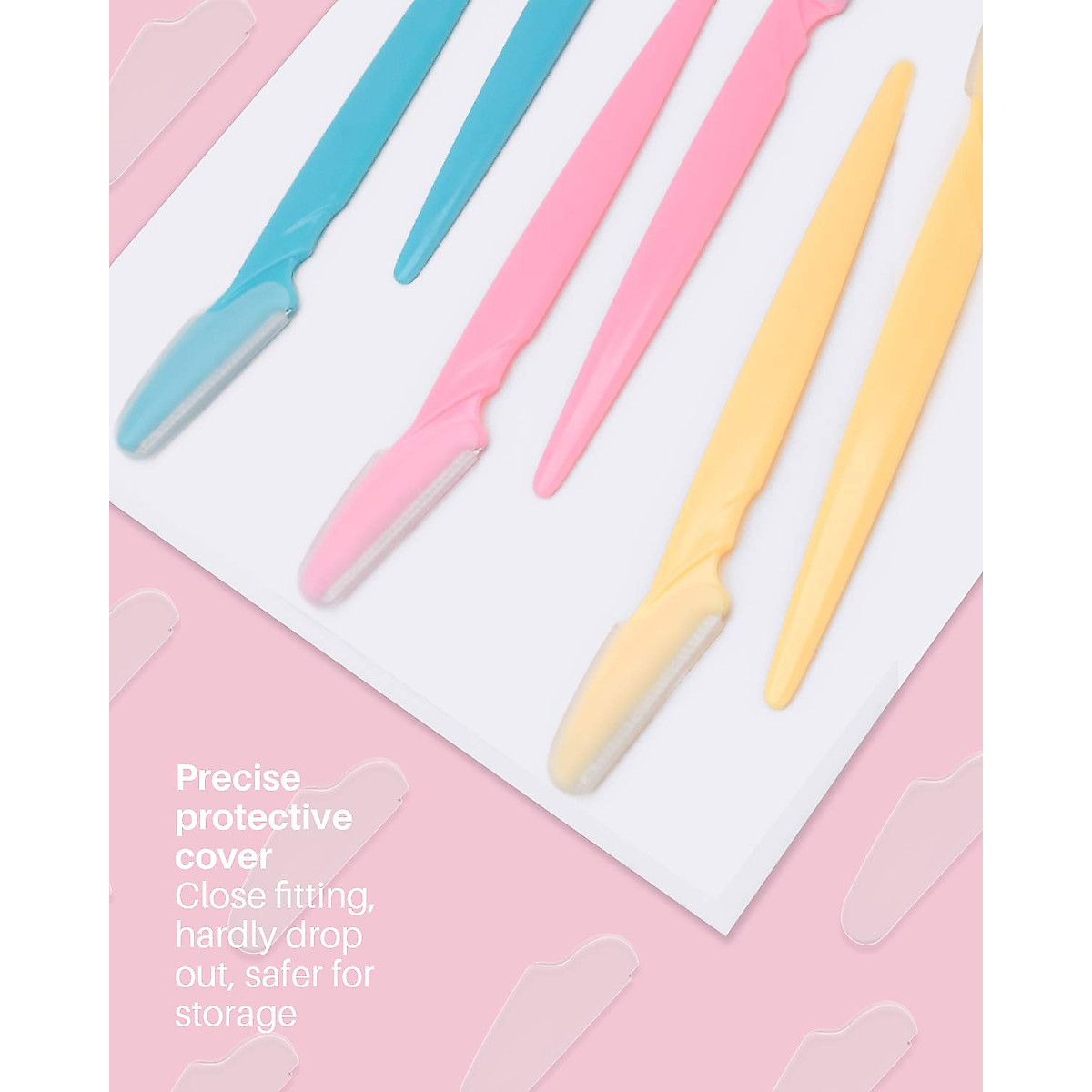 Dermaplane Razor, 60 Pcs Face Razors for Women and Men, Multipurpose Eyebrow Razor, Dermaplaning Tool for Face by MoHern