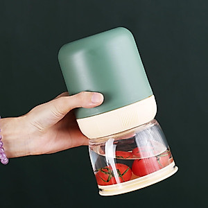 Eorbow 2 Pack Insulated Yogurt Container, 24oz Breakfast On the Go Cup with Plastic Topping Cereal Oatmeal Cup, 2-in-1 Food Storage Jar with Lid and Spoon, Overnight Oats Container for Soup Lunch