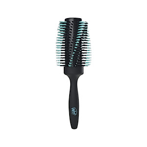 Wet Brush Smooth and Shine Round Brush - for Fine to Medium Hair - A Perfect Blow Out with Less Pain, Effort and Breakage - Spiral Bristle Design Creates Smoother Styles, 1.5" Barrel