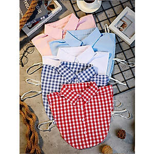 8 Pieces Detachable Fake Collar Winter Faux Dickey Collar for Women Half Shirt Blouse False Collar Top for Women Girls Outfits Sweater