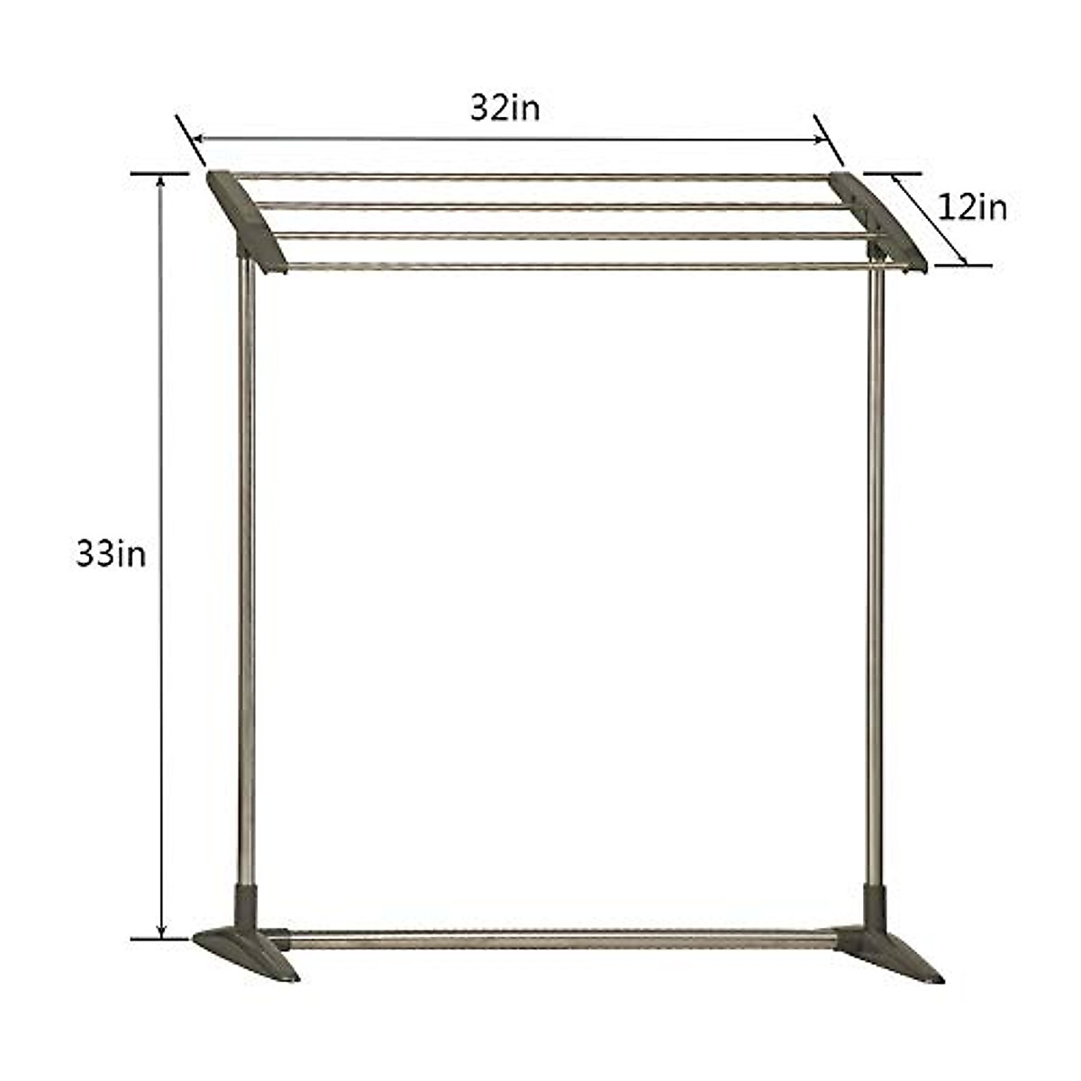 OCEANPAX Pool Towel Rack Outdoor 4 Bar Standing Towel Drying Rack for Pool Area Outside