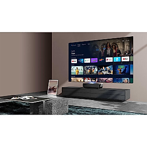 Hisense 100L5G-CINE100A 4K UHD Laser TV, UST Ultra Short Throw Projector with 100" ALR Screen, 2700 ANSI Lumens, Android TV, HDR10, 30W (Stereo) Dolby Atmos, Built-in Alexa and Google Assistant