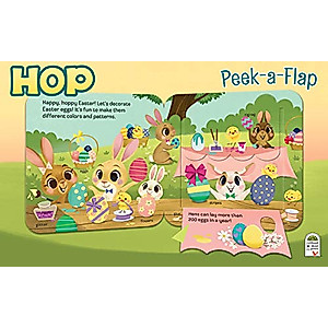 Peek-a-Flap Hop - Children's Lift-a-Flap Board Book Gift for Easter Basket Stuffers, Ages 2-5