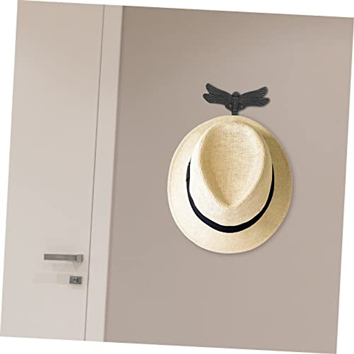 Cabilock 2 Sets Dragonfly Hook Metal Bag Hook Single Coat Hanger Decorative Wall Hangers Robe Towel Hook hat Rack Heavy Duty Clothes Hanger Dragonfly Hanger Wrought Iron Hanger Rack Cartoon