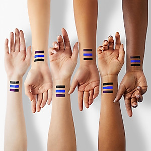 BADCOLOR 3 Colors Matte Liquid Lipstick Set, 24-Hour Smudge Proof Permanent Dark Lipstick Waterproof Velvet Nonstick Cup Stain Lip Gloss Set, Halloween Makeup Lip Gloss Gift - Purple, Black, Blue