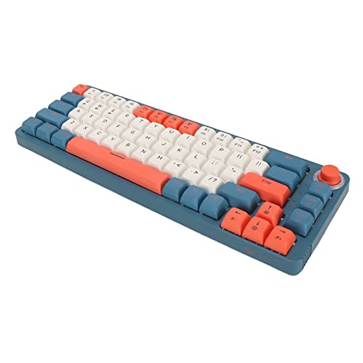 Laihua Mechanical Gaming Keyboard, PBT XDA LK67 Keycaps Stylish 5.0 Wired Multifunction Home Gaming Keyboard for Daily Use (Blue Switch)