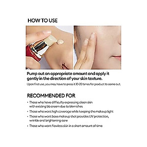 MISSHA M PERFECT COVER BB CREAM #21 SPF 42 PA+++ 50ml-Lightweight, Multi-Function, High Coverage Makeup to help infuse moisture for firmer-looking skin with reduction in appearance of fine lines