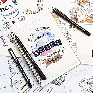 Calligraphy Pens, Hand Lettering Pen, 10 Size Caligraphy Brush Pens for Beginner, Writing, Sketching, Drawing, Illustration, Scrapbooking, journaling