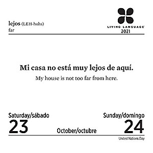 Living Language: Spanish 2021 Day-to-Day Calendar