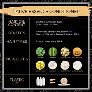 VIORI Native Essence Unscented Shampoo & Conditioner Bar Set - Handcrafted with Longsheng Rice Water & Natural Ingredients - Sulfate-free, Paraben-free, Phthalate-free 100% Vegan