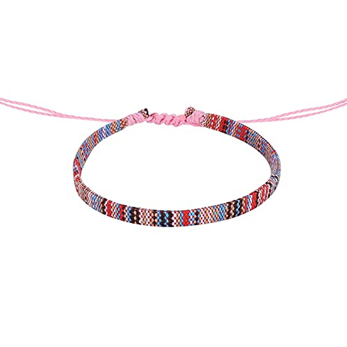 5pcs Surfer Beach Bracelet Ankle Set Men Women, Bracelets For Men, Men's Bracelets Rope Handmade Boho Summer Waterproof Ankle Bracelets for Women Woven Bracelets Ethnic Hippie, Friendship Bracelets