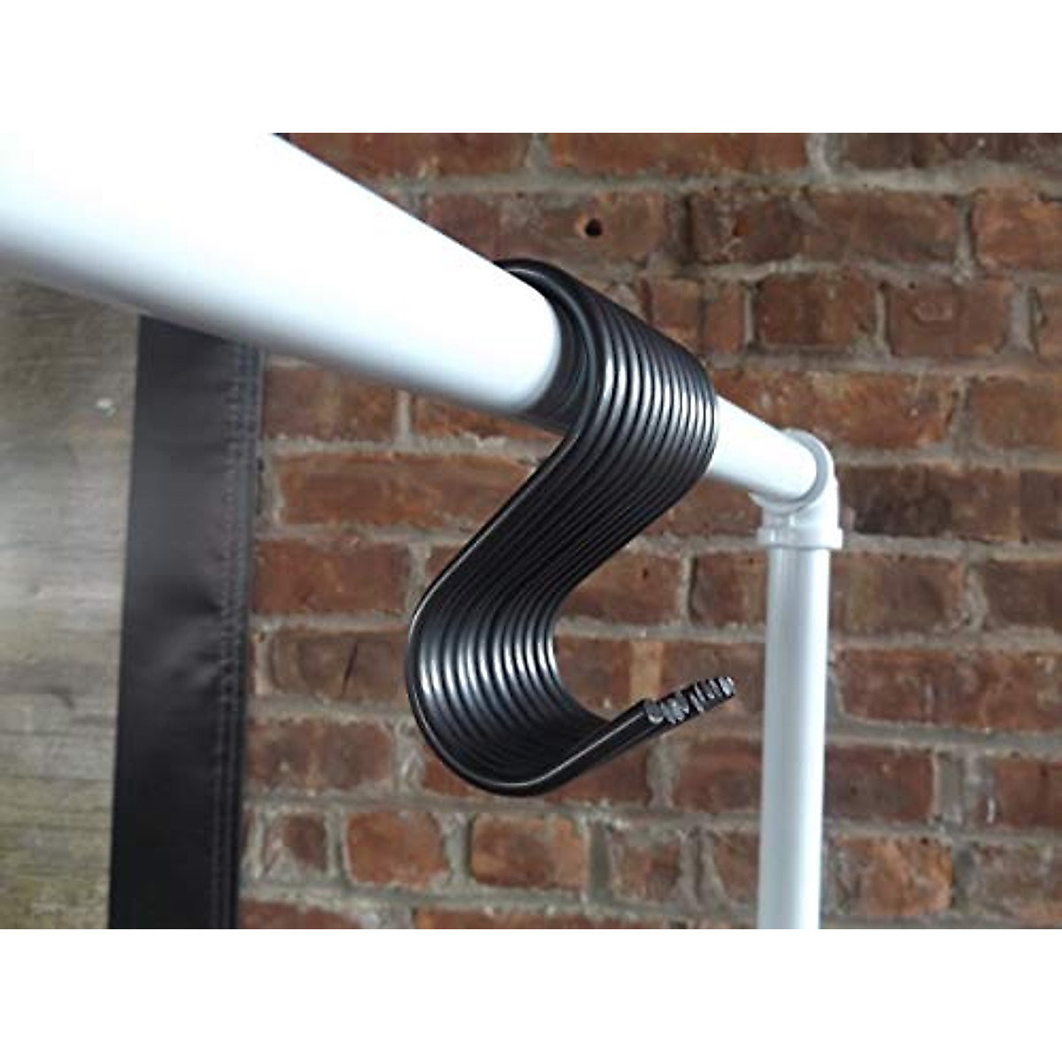 NAHANCO SHKSMRS12 Heavy Duty Steel S Hook Hanger, Gunmetal Finish, 4" (12 Pack)