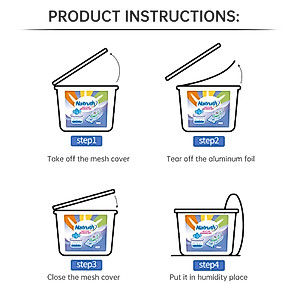 NATRUTH Fresh Linen Moisture Absorber（6 Pack）12.5 Oz,Humidity Absorber Attracts Extra Moisture from Your Bathroom, Closet, Kitchen & Study, Dehumidifier for Closet